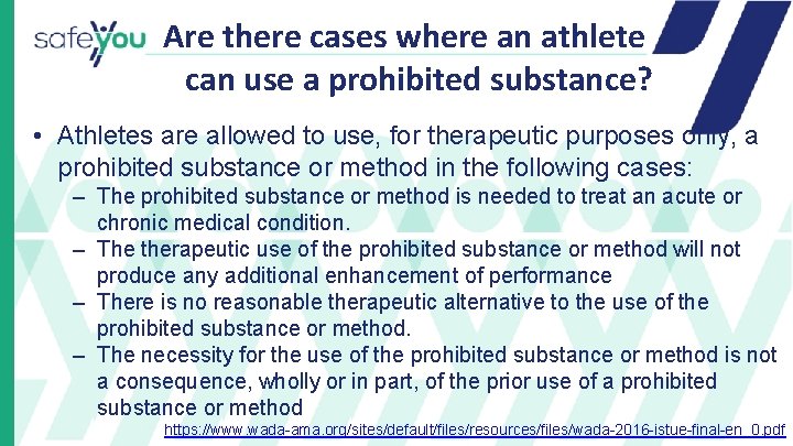 KNOW YOUR SUPPLEMENTS AND MEDICATION Who can be