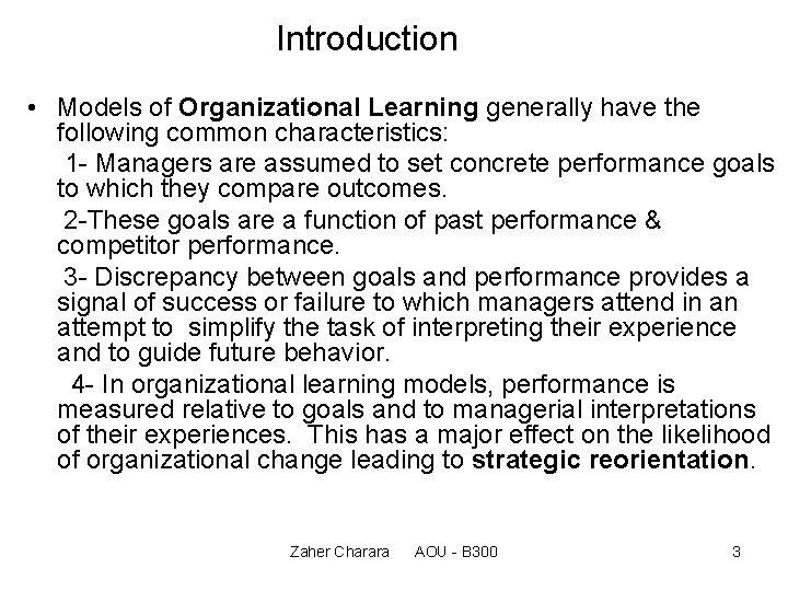 Chapter 10 B 300 Reader 1 The role