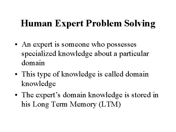 Artificial Intelligence 605451 Chapter 5 Expert System Dr