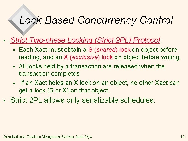 Transaction Management Overview Chapter 16 Introduction to Database