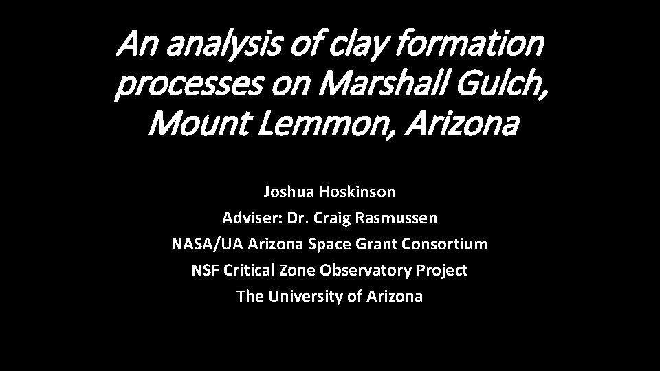 An analysis of clay formation processes on Marshall