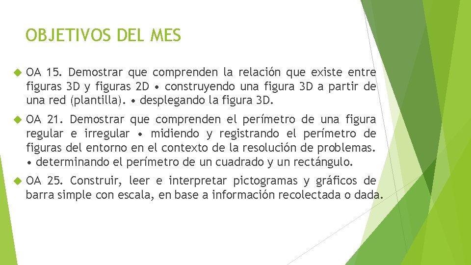 MATEMTICA NOVIEMBRE TERCERO A Y B BSICO OBJETIVOS