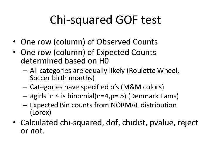 Class 11 ChiSquared Test of Independence EMBS Section