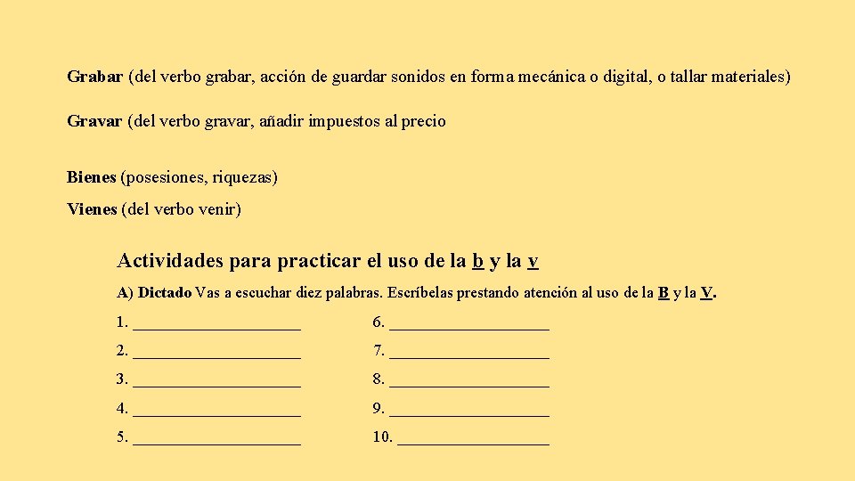 La ortografa Reglas para el uso de la