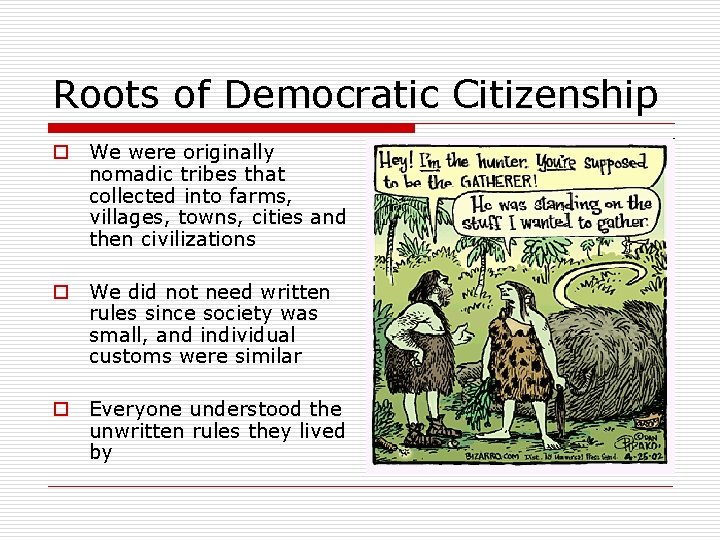 Civics Unit 1 The Beginnings of Democratic Decision