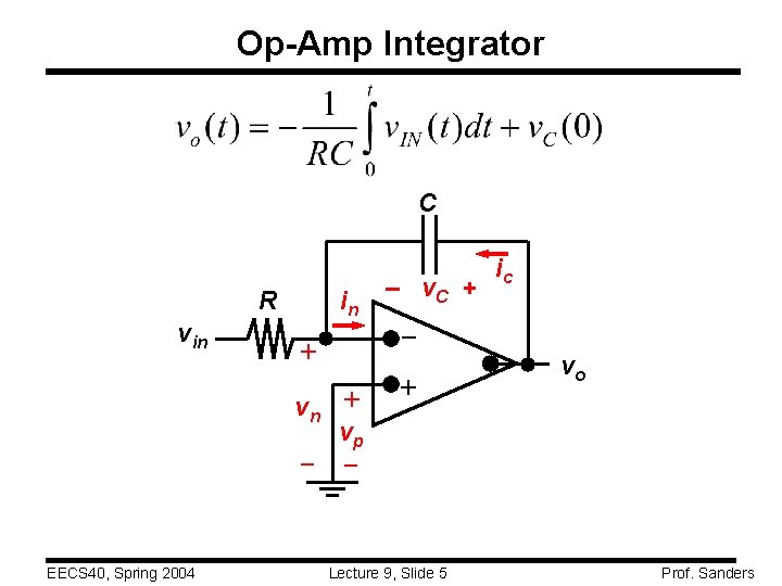 Lecture 9 OUTLINE The capacitor The inductor Reading