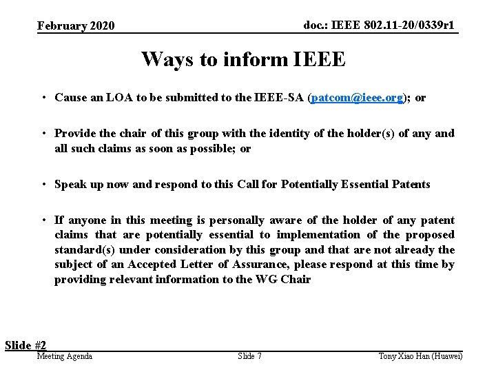 doc IEEE 802 11 200339 r 1 February