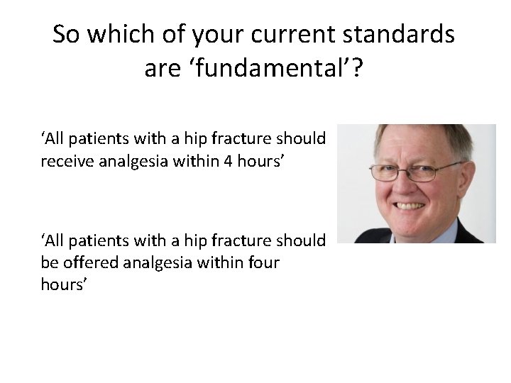 Quality Improvement Adrian Boyle Chair of the Quality