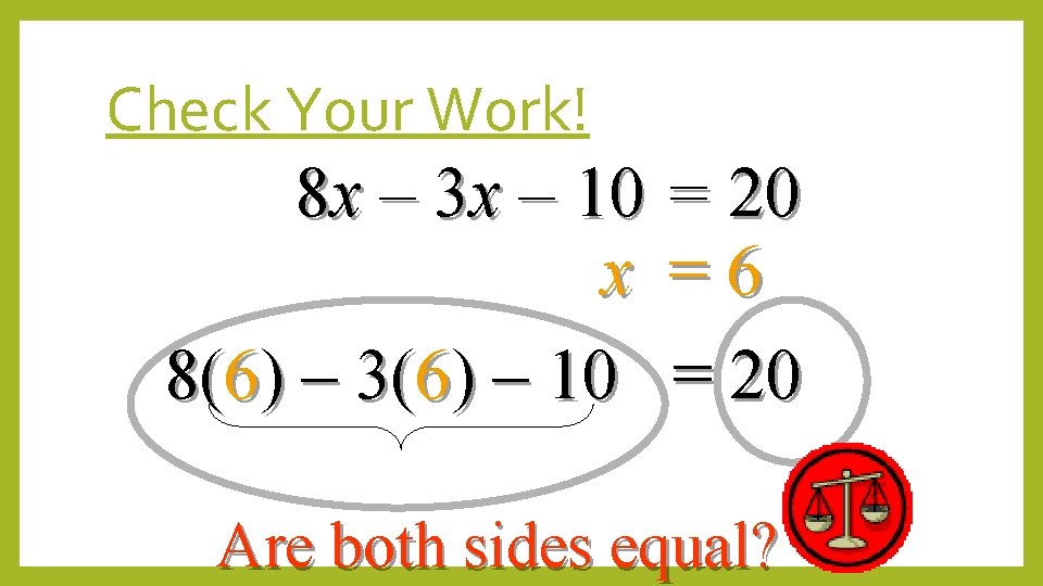 Bell Work Simplify the expression Answers 1 2x
