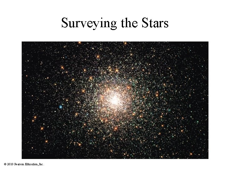 Surveying the Stars 2010 Pearson Education Inc How