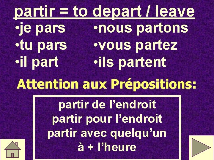 LES VERBES REGULIERS LES VERBES IRREGULIERS chanter manger