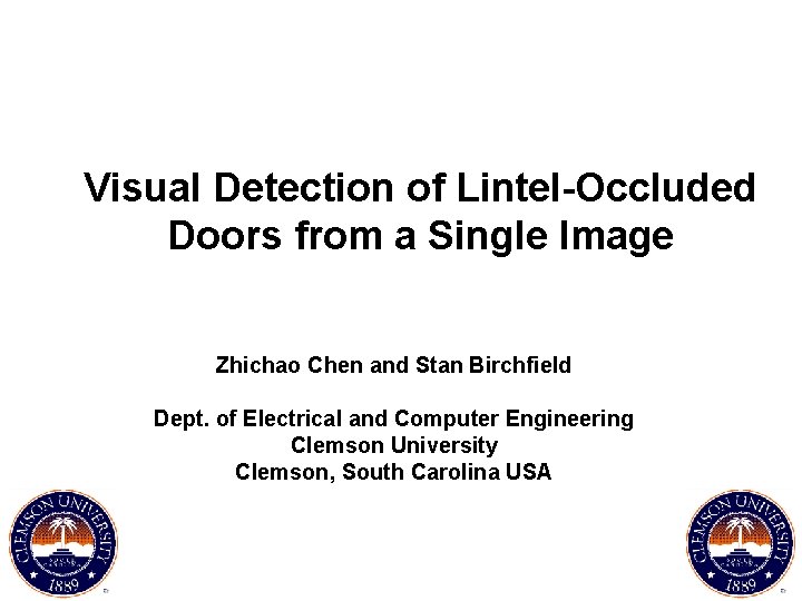 Visual Detection of LintelOccluded Doors from a Single