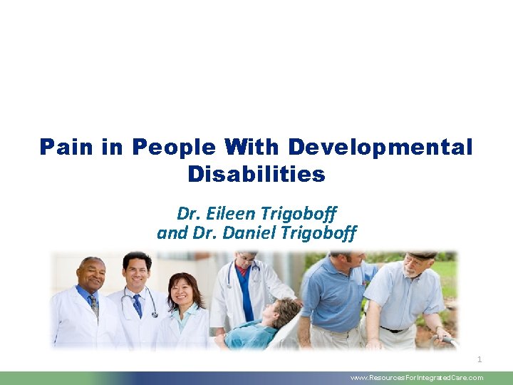 Pain in People With Developmental Disabilities Dr Eileen