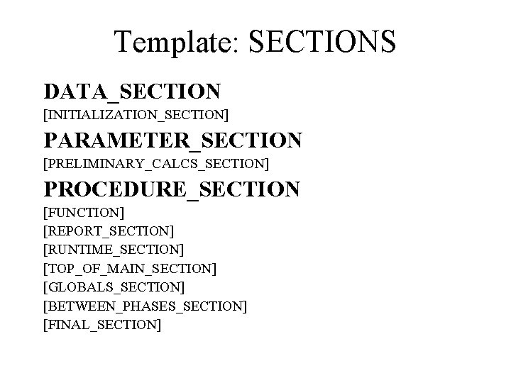 An Introduction to AD Model Builder Files Input