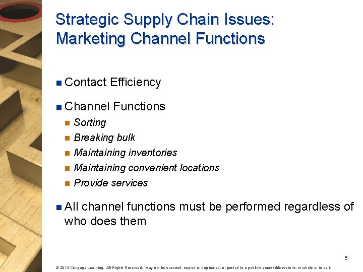 CHAPTER 9 Distribution and Supply Chain Management 2014