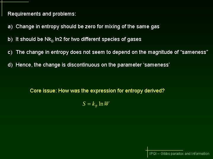Gibbs Paradox and Quantum Information Unnikrishnan C S