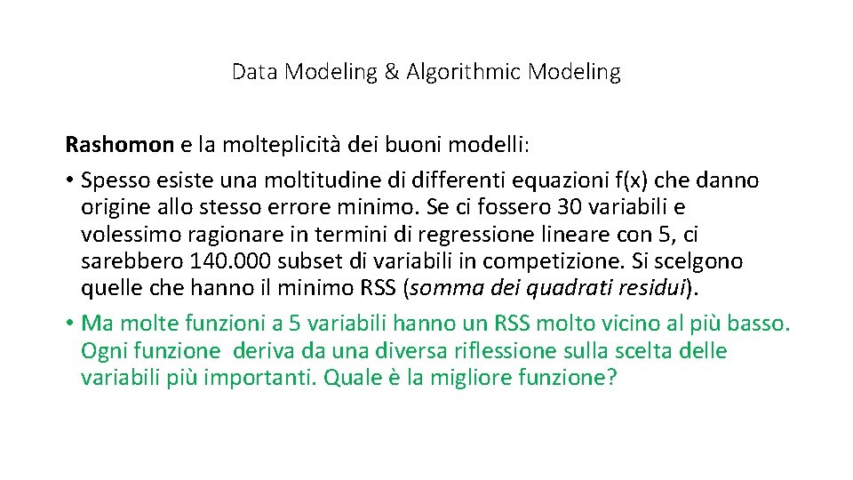 Statistical Modeling The Two Cultures Leo Breiman da