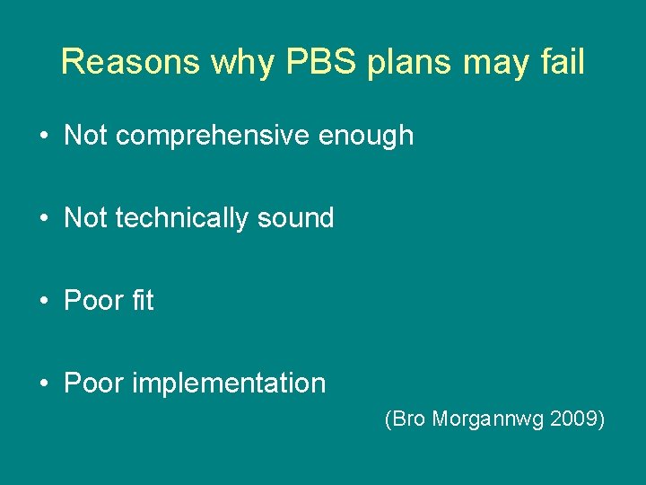 Positive Behaviour Support Plans Effective design and development