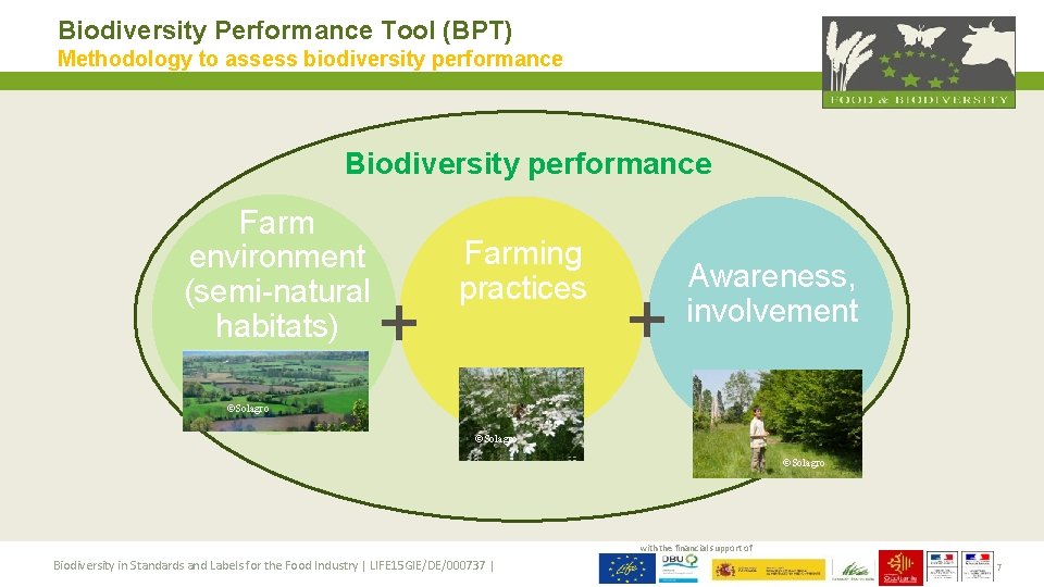 LIFE Food Biodiversity Presentation of the Biodiversity Performance