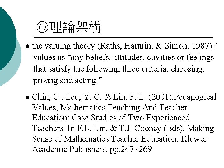 l the valuing theory Raths Harmin Simon 1987