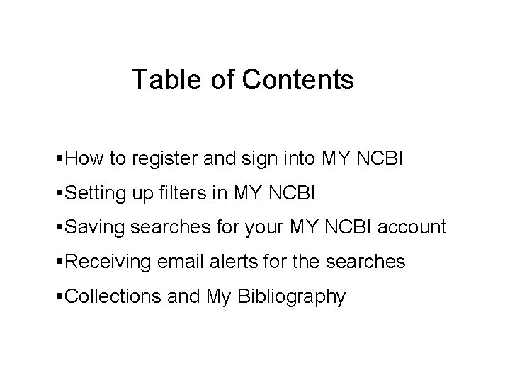 MY NCBI module 4 5 MODULE 4 5