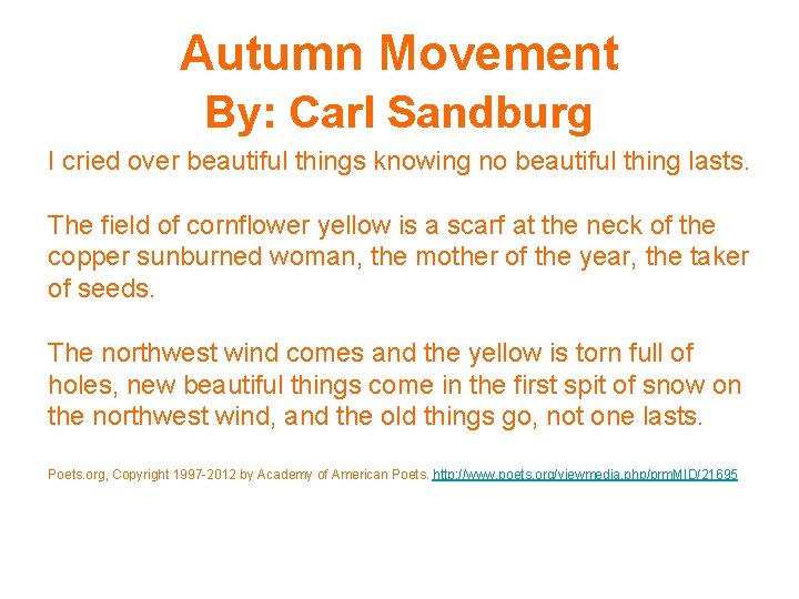 Poetry in Motion By Mrs Alexander Image from