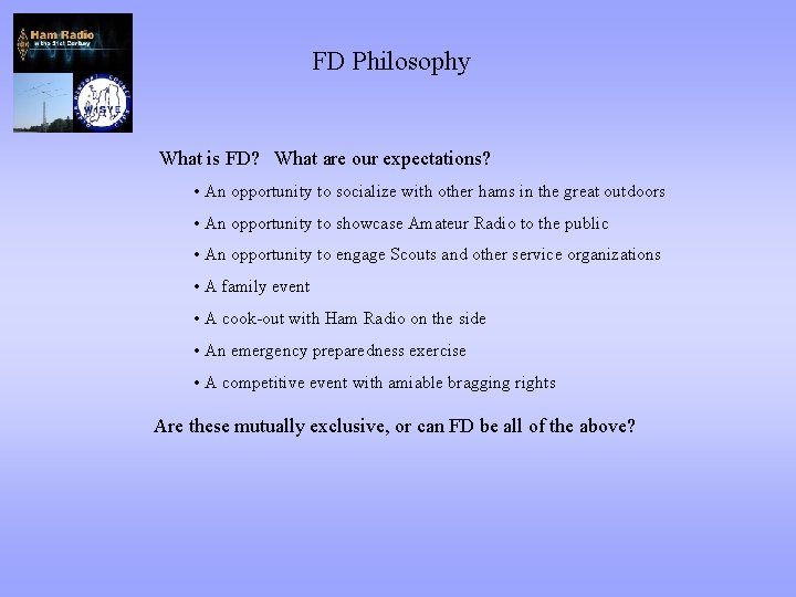 FD Philosophy What is FD What are our