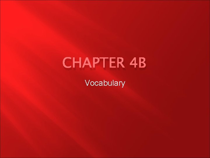CHAPTER 4 B Vocabulary actividades El concierto El