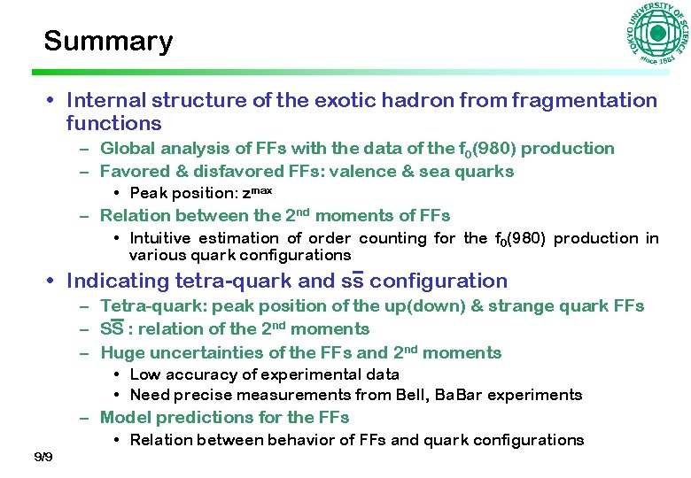 Internal structure of f 0980 meson by fragmentation