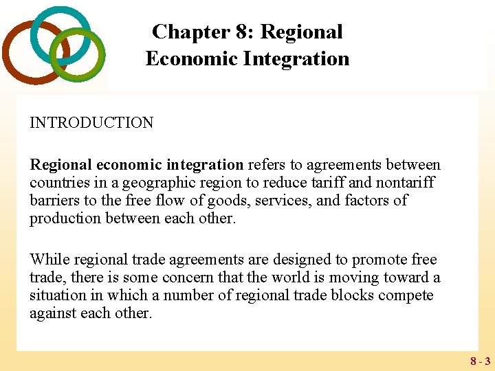 chapter 8 Regional Economic Integration Mc GrawHillIrwin Global