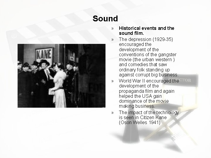 The History of Cinema Movie making the organization