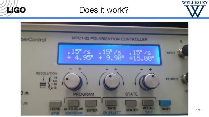Creating Computer Controls for the Motorized Polarization Controller
