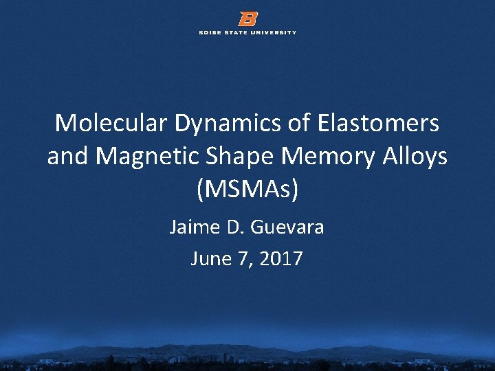 Molecular Dynamics of Elastomers and Magnetic Shape Memory