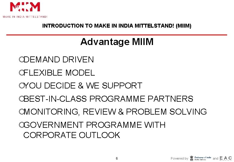 Introduction to MIIM Presented by Mr P S