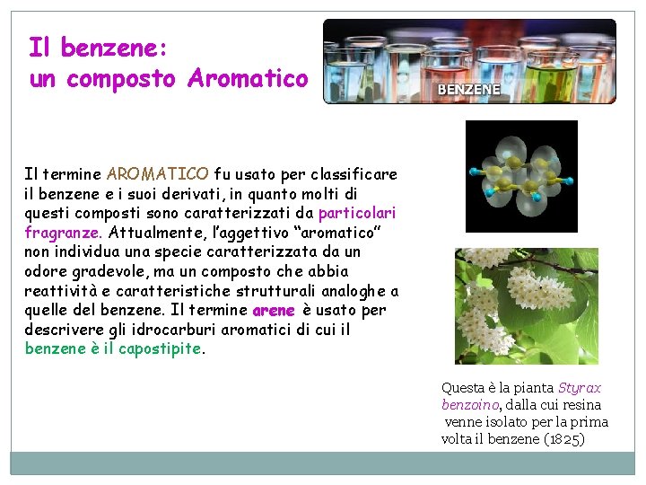 Il benzene un composto Aromatico Il termine AROMATICO