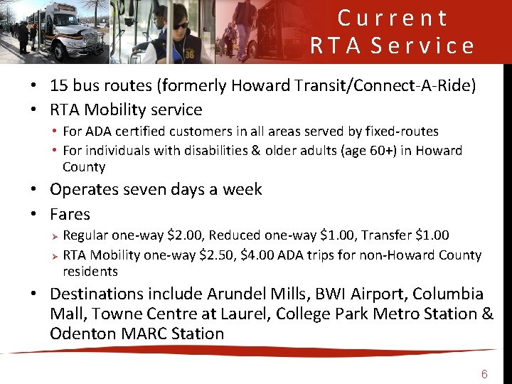 Central Maryland Transit Development Planning the Future of