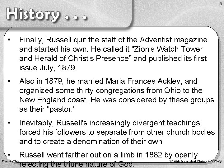 1 History The Watchtower The New World Translation