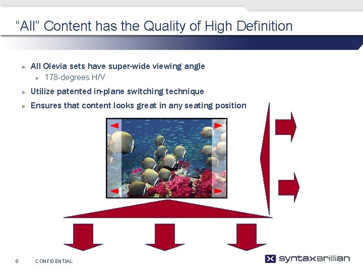 Olevia Product Overview Presentation Introducing an Entire New