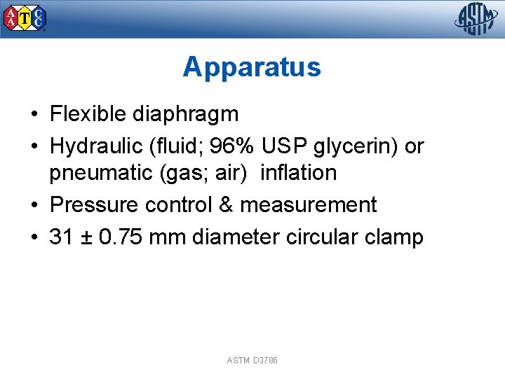 ASTM D 3786D 3786 M18 Standard Test Method