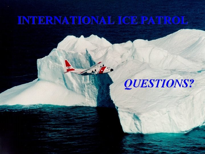 North Atlantic Ice Patrol Service International Ice Charting