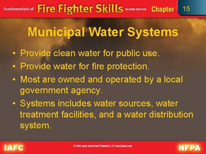 15 Water Supply 15 Objectives 1 of 2