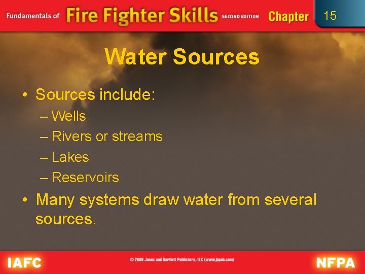 15 Water Supply 15 Objectives 1 of 2