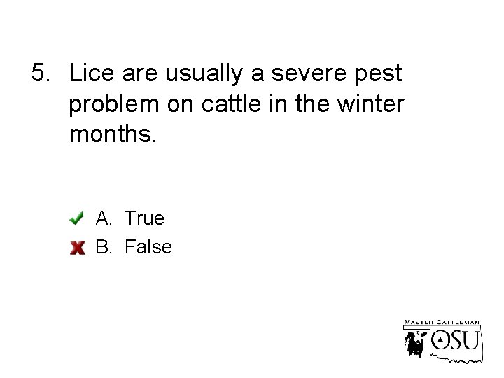 Chapter 30 External Parasites Quiz 1 The number