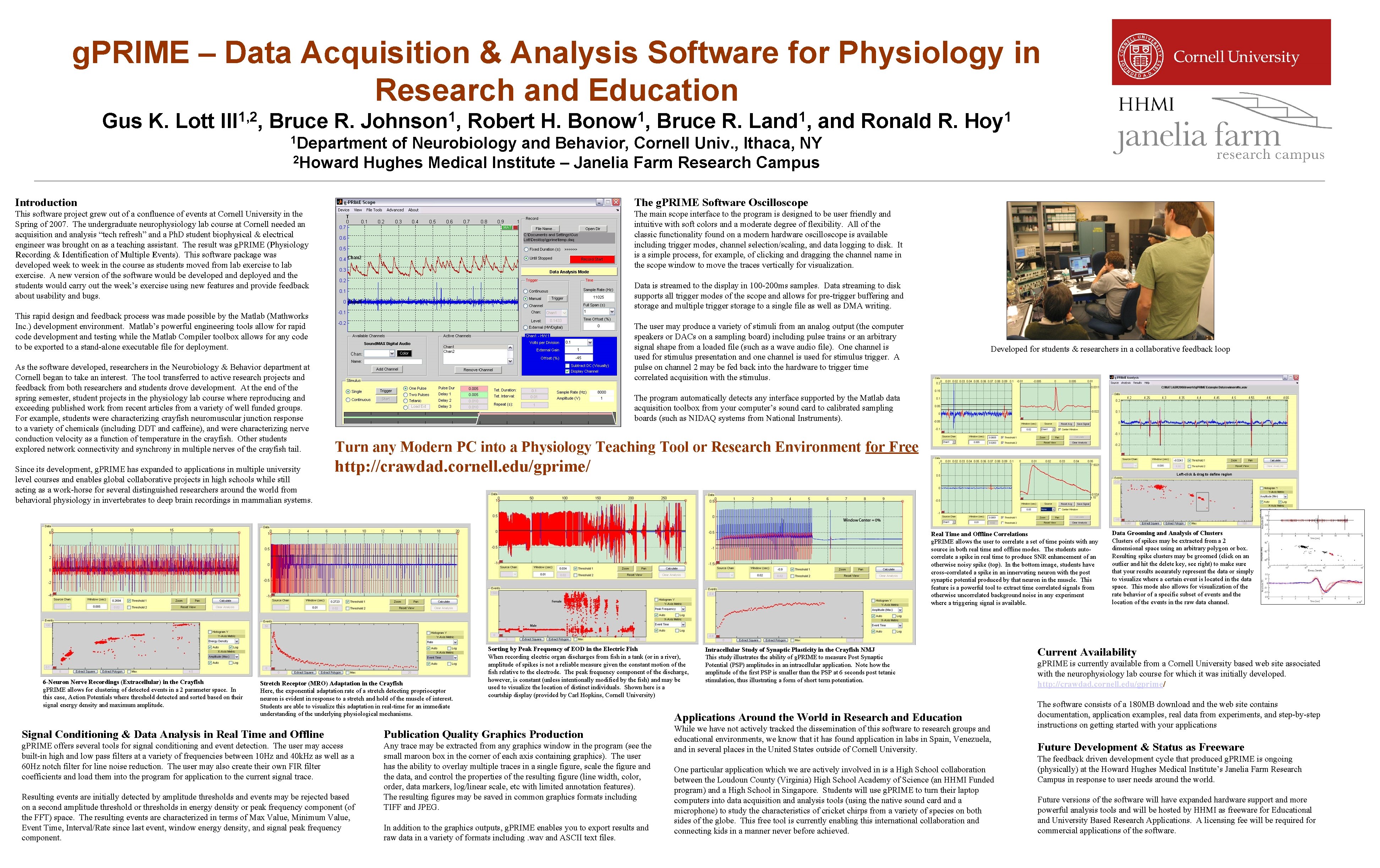 g PRIME Data Acquisition Analysis Software for Physiology