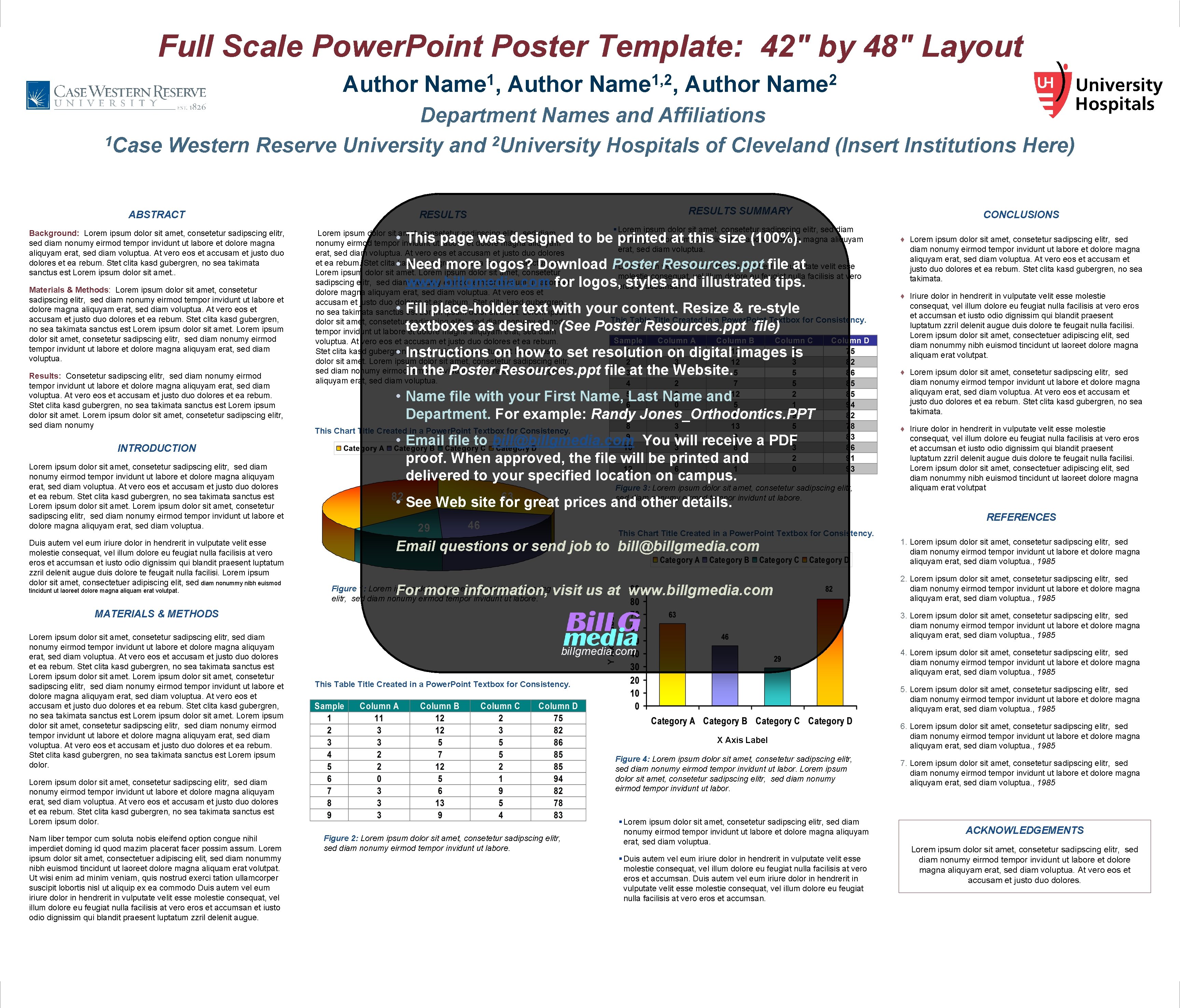 Full Scale Power Point Poster Template 42 by