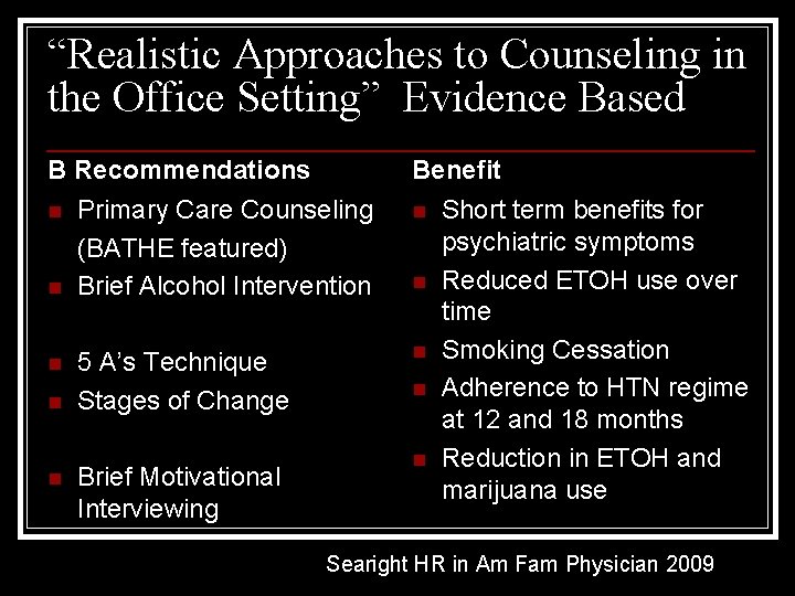 Teaching Students How to BATHE Behavioral skills training