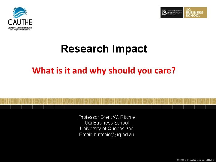 Research Impact What is it and why should