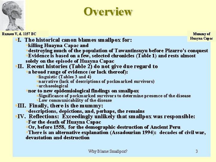 Why Blame Smallpox The Death of Huayna Capac