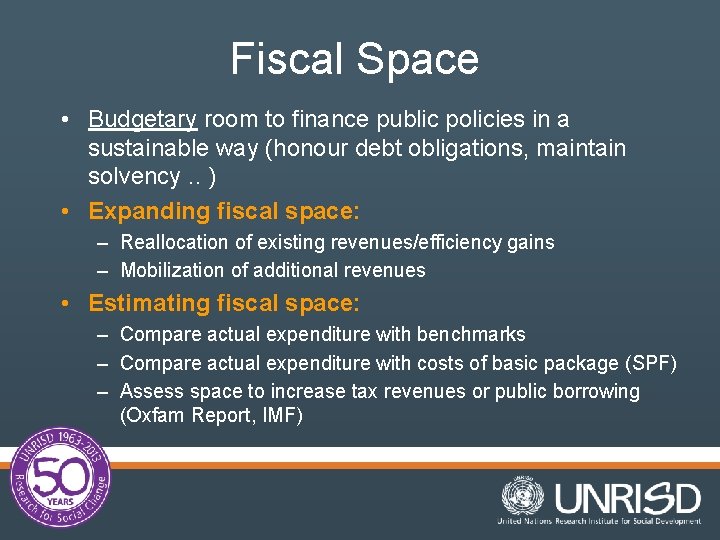 Bargaining for Fiscal Space Mobilizing Domestic Resources for