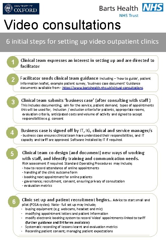 Video consultations 6 initial steps for setting up